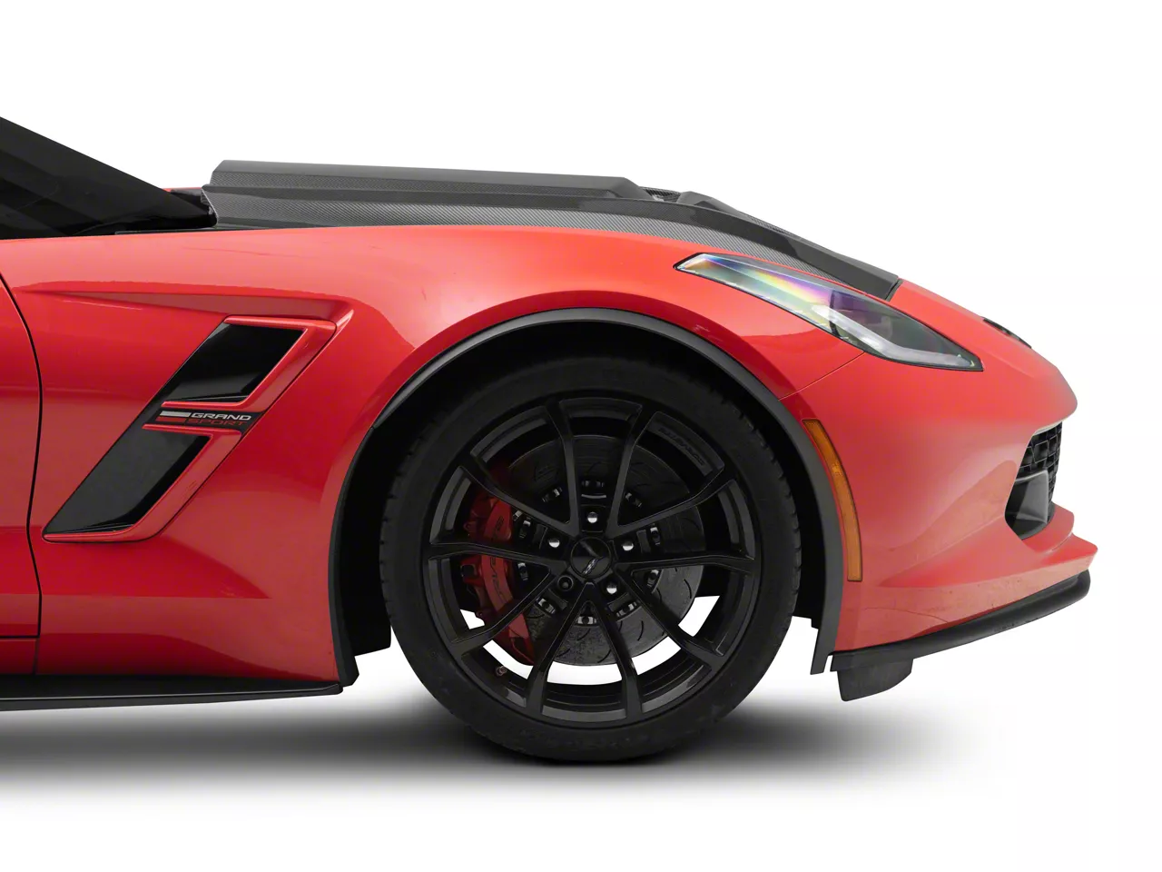 Corvette ZR1 Style Cowl Vented Extractor Hood; Carbon Fiber (14-19 ...