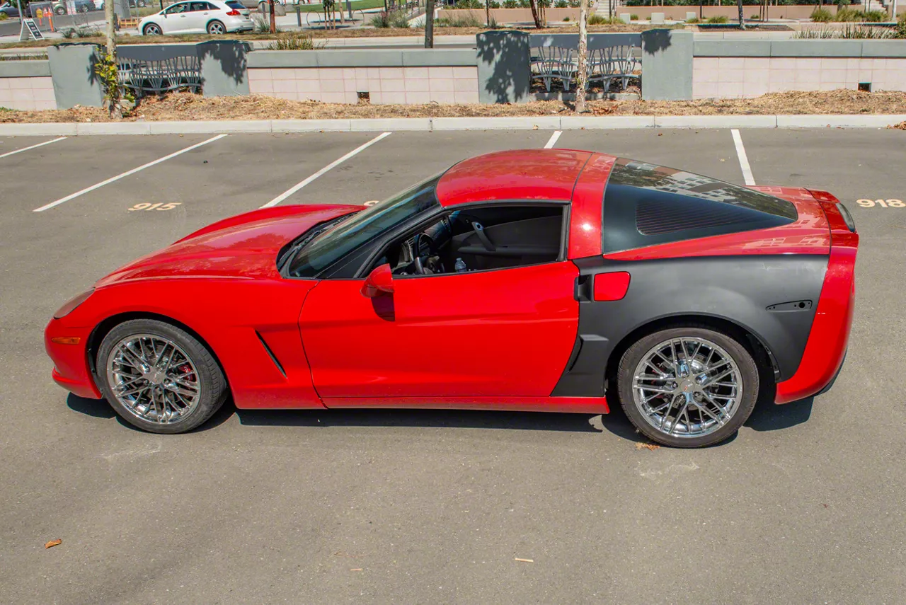 Corvette ZR1 Widebody Conversion Rear Fenders; Unpainted (05-13 ...