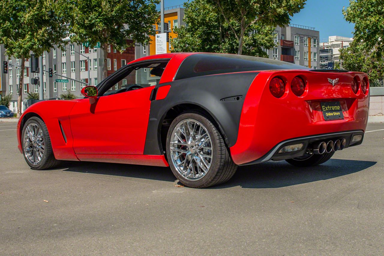 Corvette ZR1 Widebody Conversion Rear Fenders; Unpainted (05-13 ...