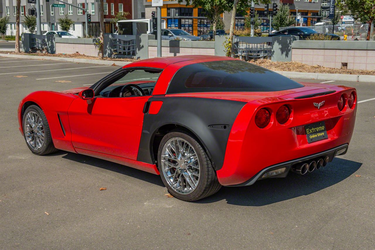 Corvette ZR1 Widebody Conversion Rear Fenders; Unpainted (05-13 ...