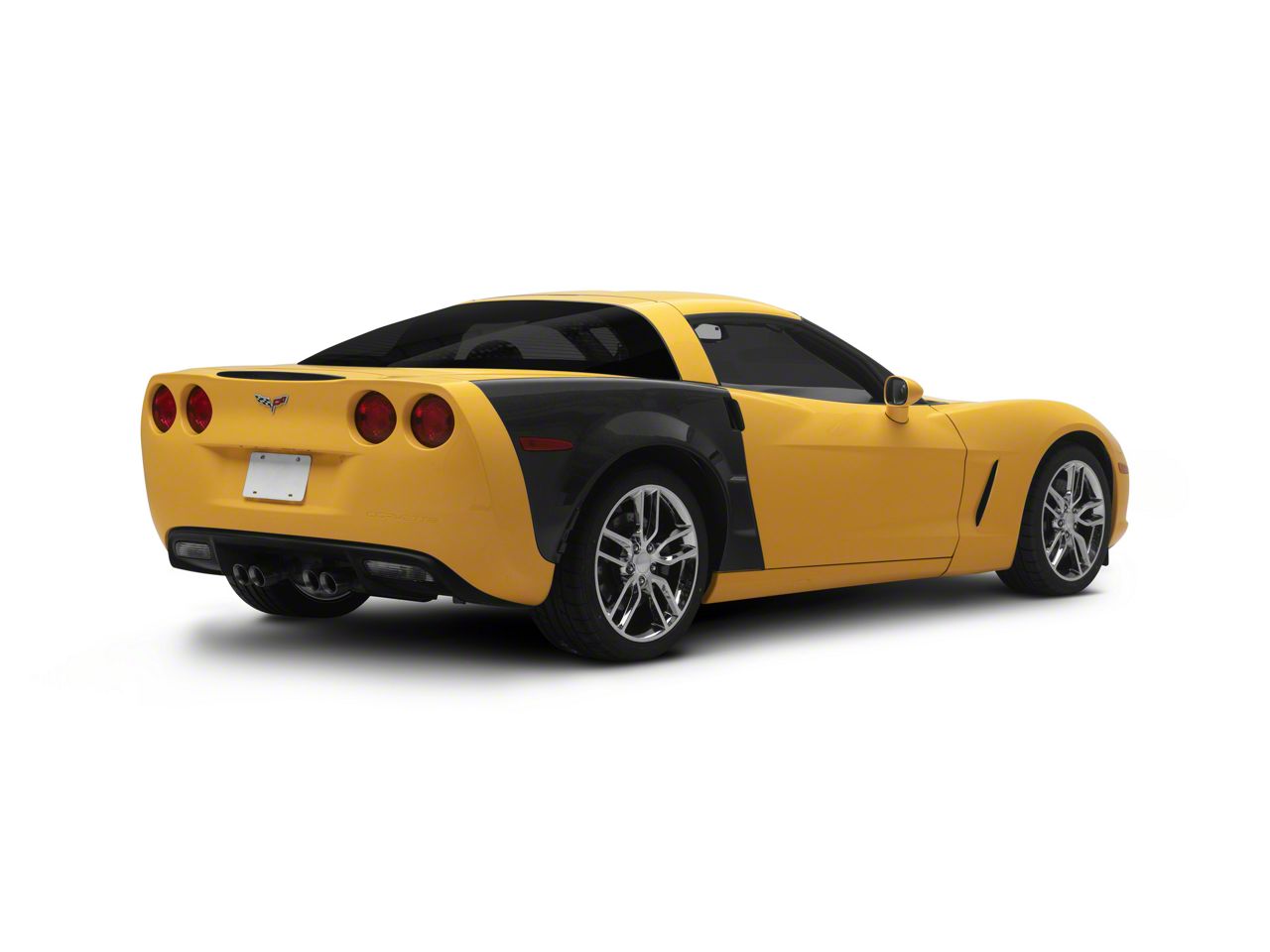 Corvette ZR1 Widebody Conversion Rear Side Fenders; Carbon Fiber (05-13 ...