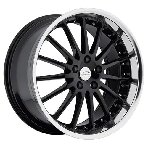 Coventry Wheels Mach-E Whitley Gloss Black with Mirror Cut Lip Wheel ...