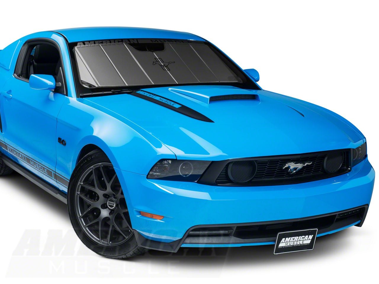 Covercraft Mustang UVS100 Custom Sunscreen; Tri-Bar Pony Logo UF11112F ...
