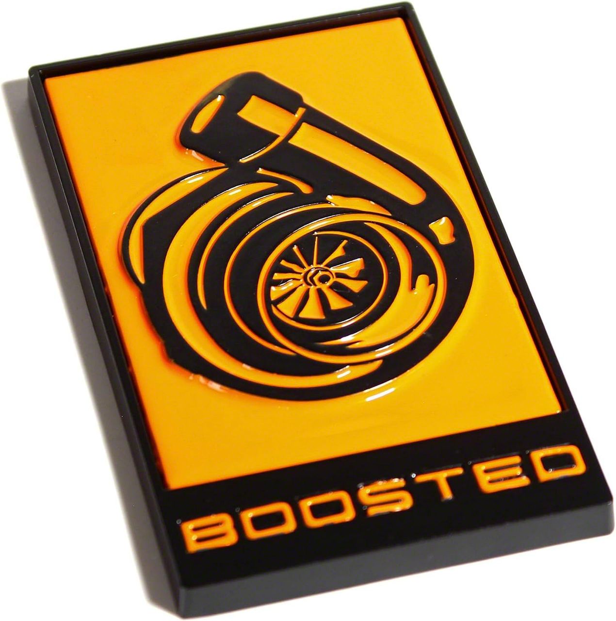 Coyote Badge Shop Mustang GT350R Style Boosted Turbo Emblem; Black with ...