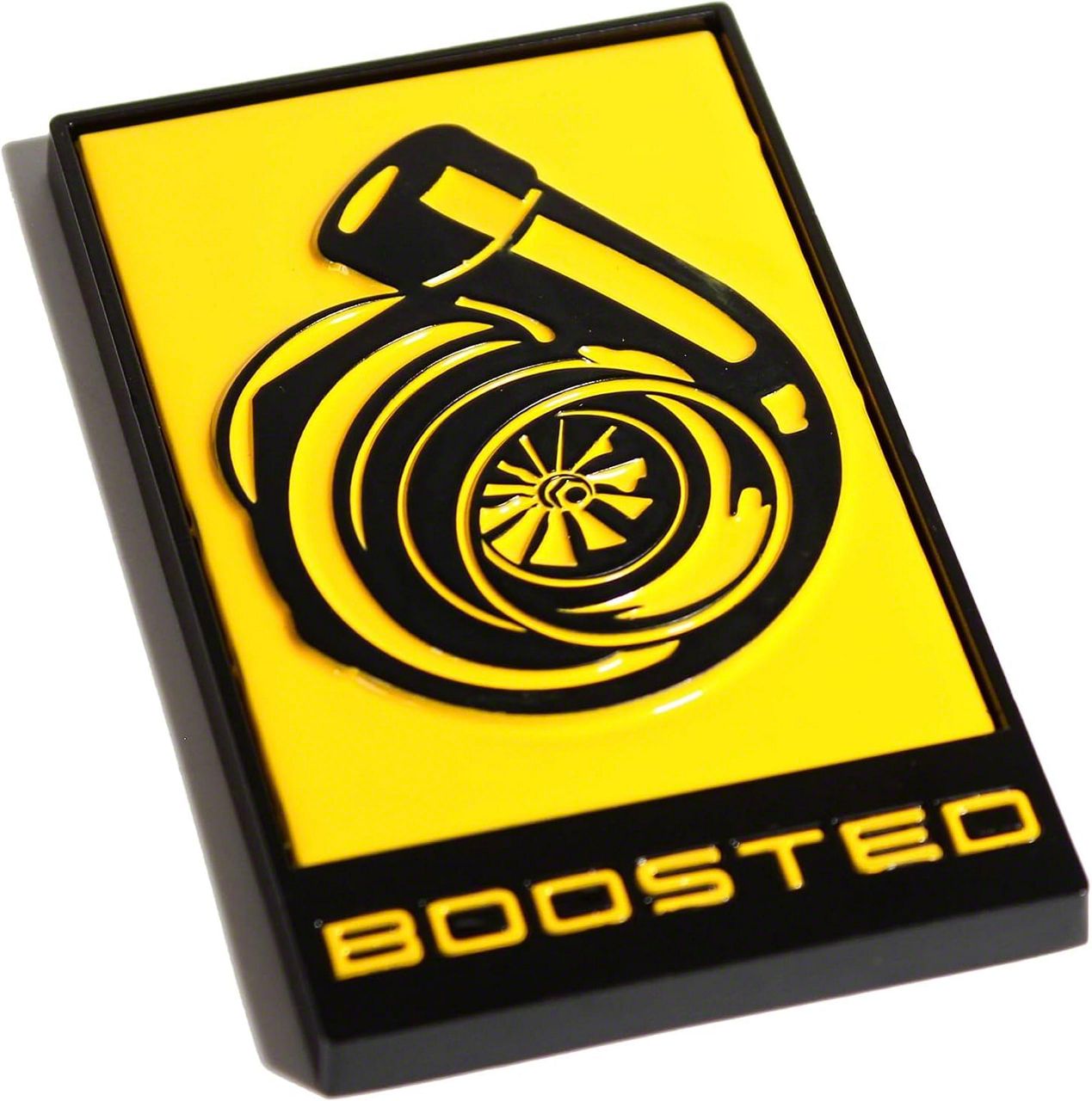 Coyote Badge Shop Mustang GT350R Style Boosted Turbo Emblem; Black with ...