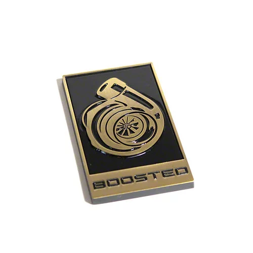 Coyote Badge Shop Mustang GT350R Style Boosted Turbo Emblem; Bronze ...