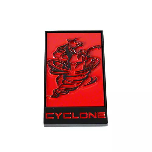 Coyote Badge Shop Mustang GT350R Style Cyclone Horse Badges; Black with ...