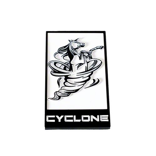 Coyote Badge Shop Mustang GT350R Style Cyclone Horse Badges; Black with ...