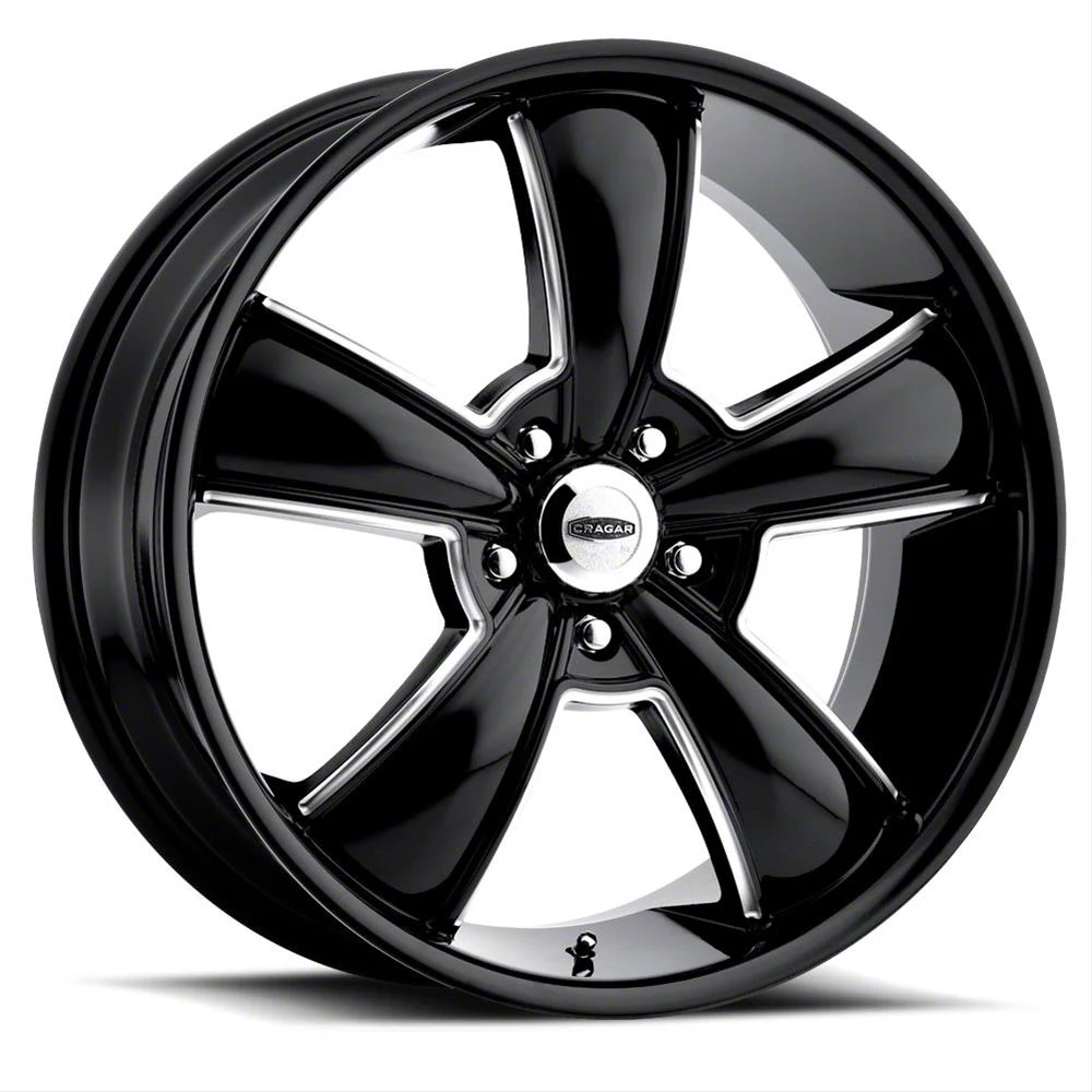 Cragar Challenger 615 Series Gloss Black Wheel; 18x8; 15mm Offset ...