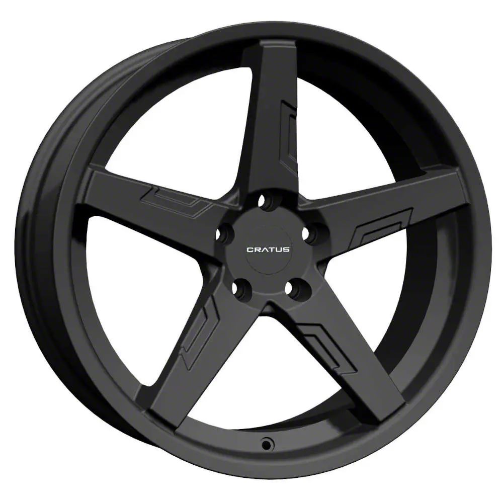 Cratus Camaro CR107 Flat Black Wheel; 20x9; 20mm Offset CR1072090547 ...