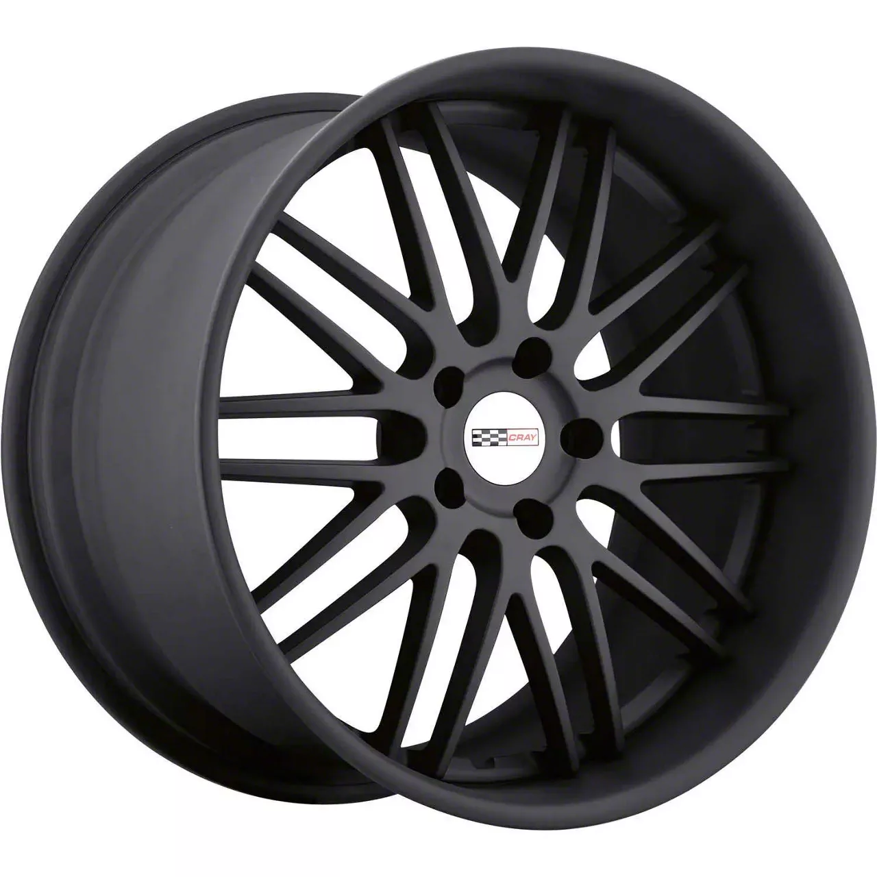 Cray Corvette Hawk Matte Black Wheel; Rear Only; 20x11; 73mm Offset ...