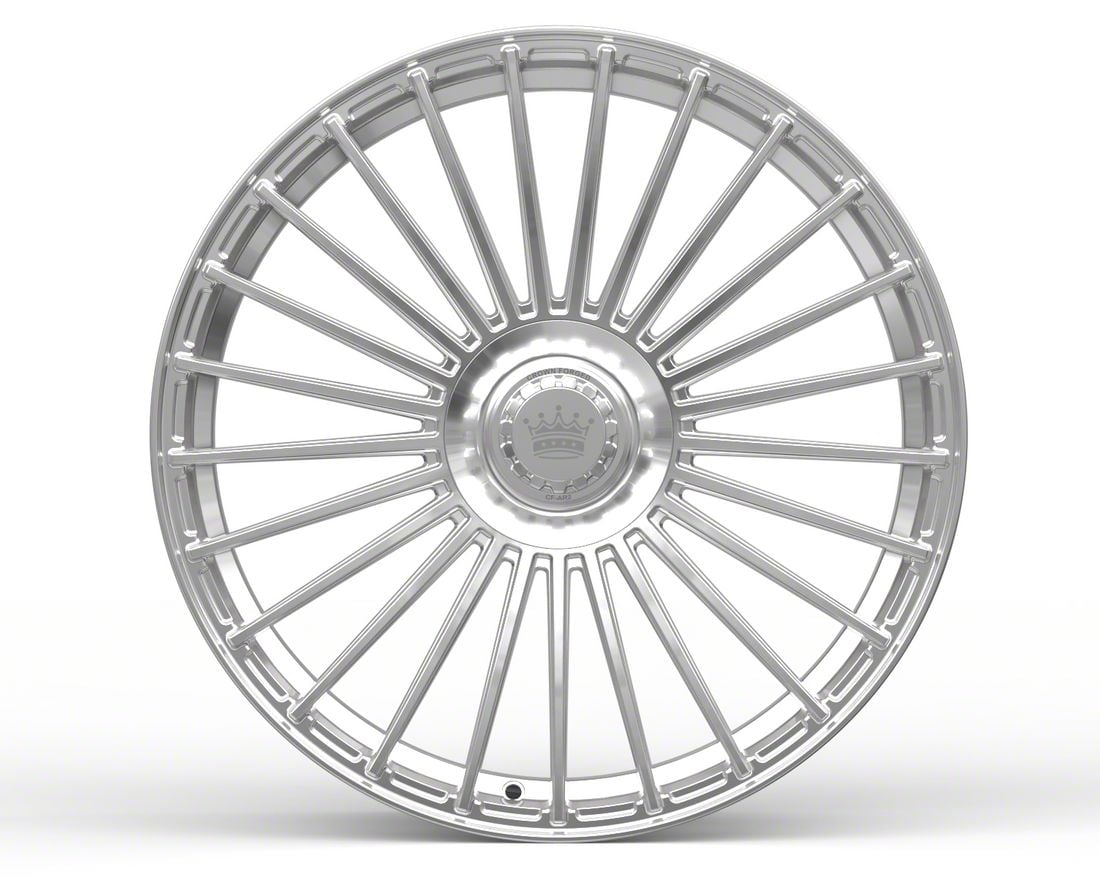 Crown Forged Wheels Mustang CF-AR2 Polished Wheel; Front Only; 19x11 ...