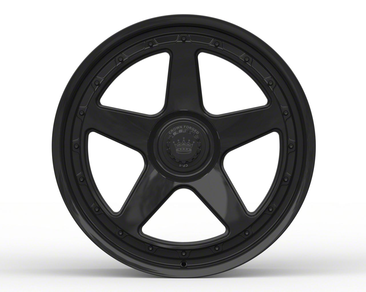 Crown Forged Wheels Camaro CF-1 Gloss Black Wheel; Rear Only; 20x11.5 ...