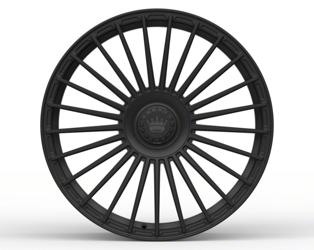 Crown Forged Wheels Camaro CF-AR2 Satin Black Wheel; Rear Only; 20x11.5 ...