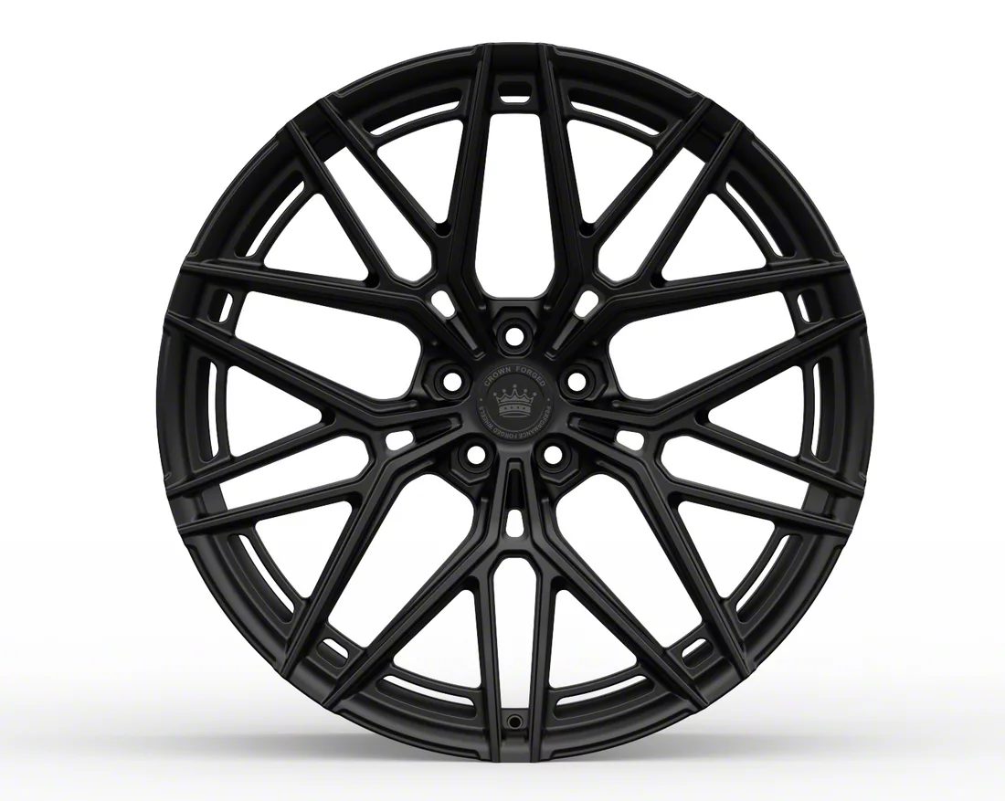 Crown Forged Wheels Camaro CF-R3 Satin Black Wheel; Rear Only; 20x11.5 ...