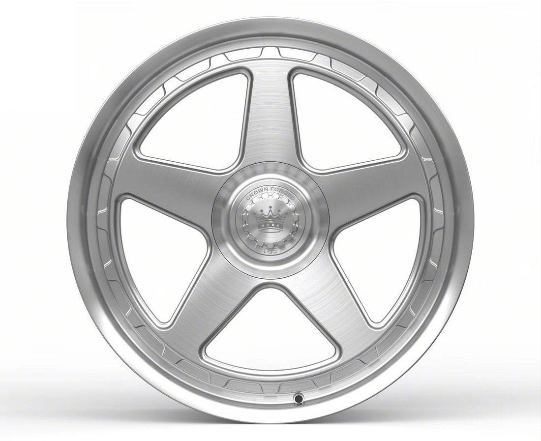 Crown Forged Wheels Camaro CF-1 Machined/Brushed Wheel; Rear Only ...