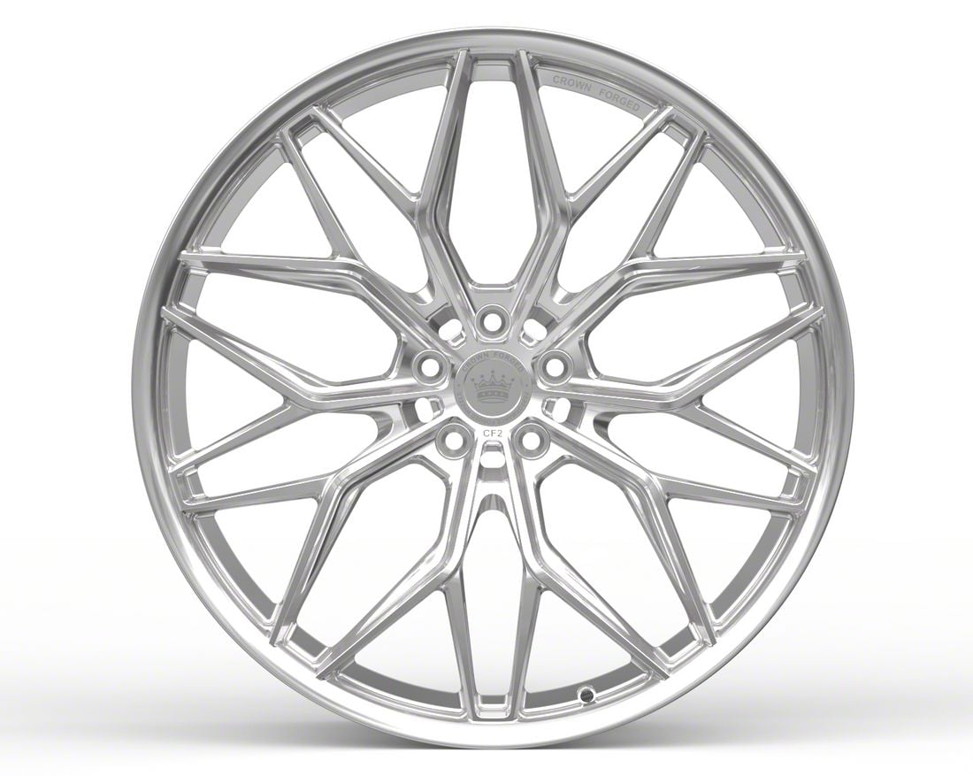 Crown Forged Wheels Corvette CF-2 Polished Wheel; Rear Only; 21x13 ...