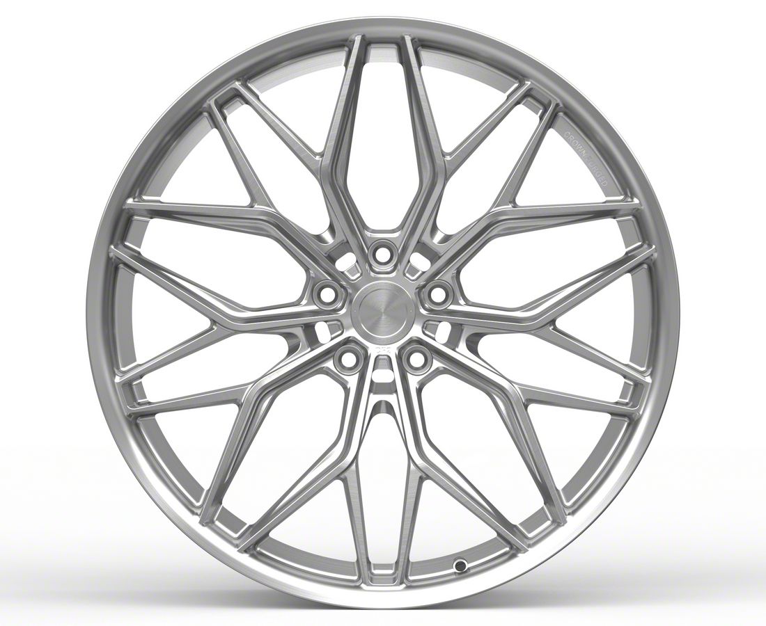 Crown Forged Wheels Corvette CF-2 Silver Wheel; Front Only; 19x9; 36mm ...
