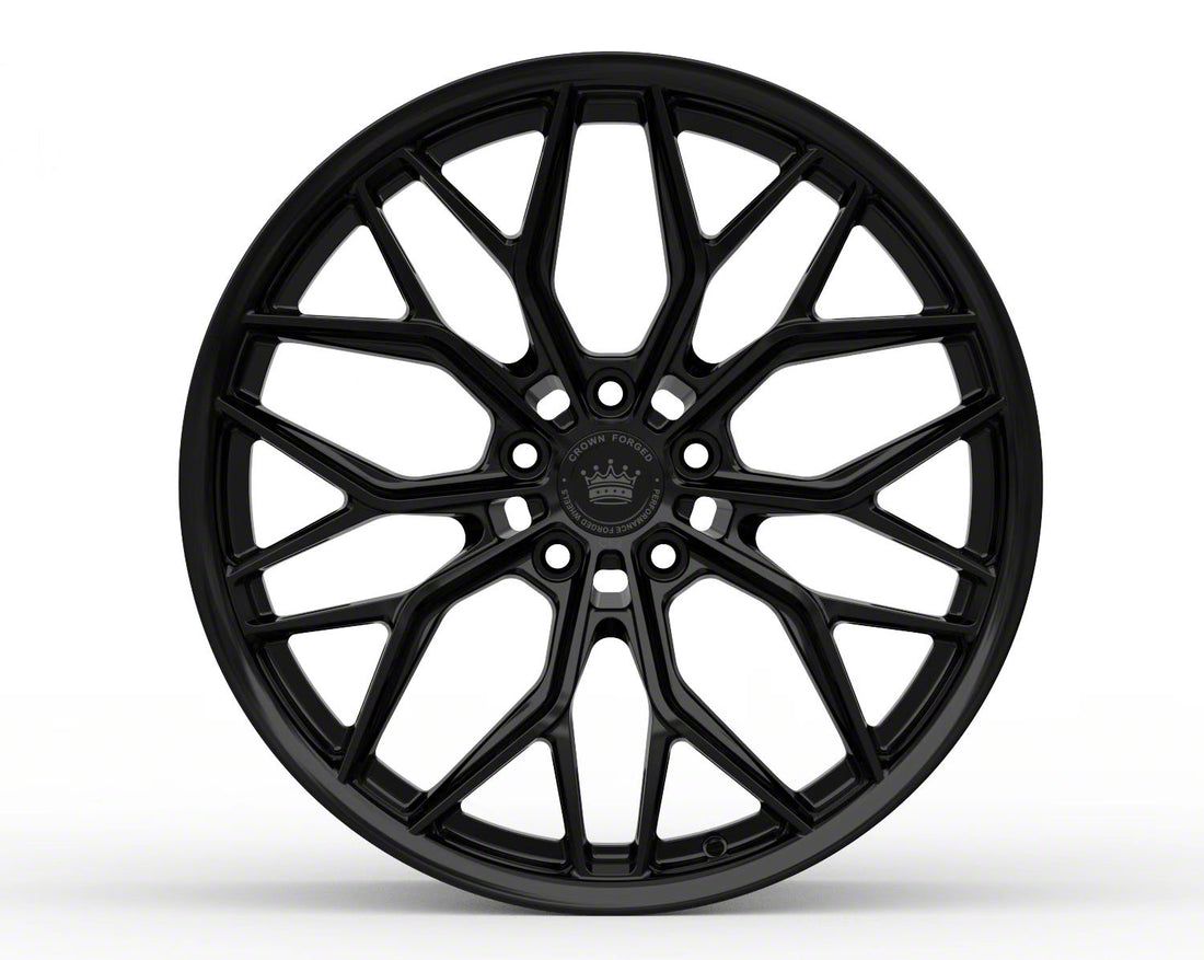 Crown Forged Wheels Corvette CF-2 Gloss Black Wheel; Rear Only; 21x13 ...