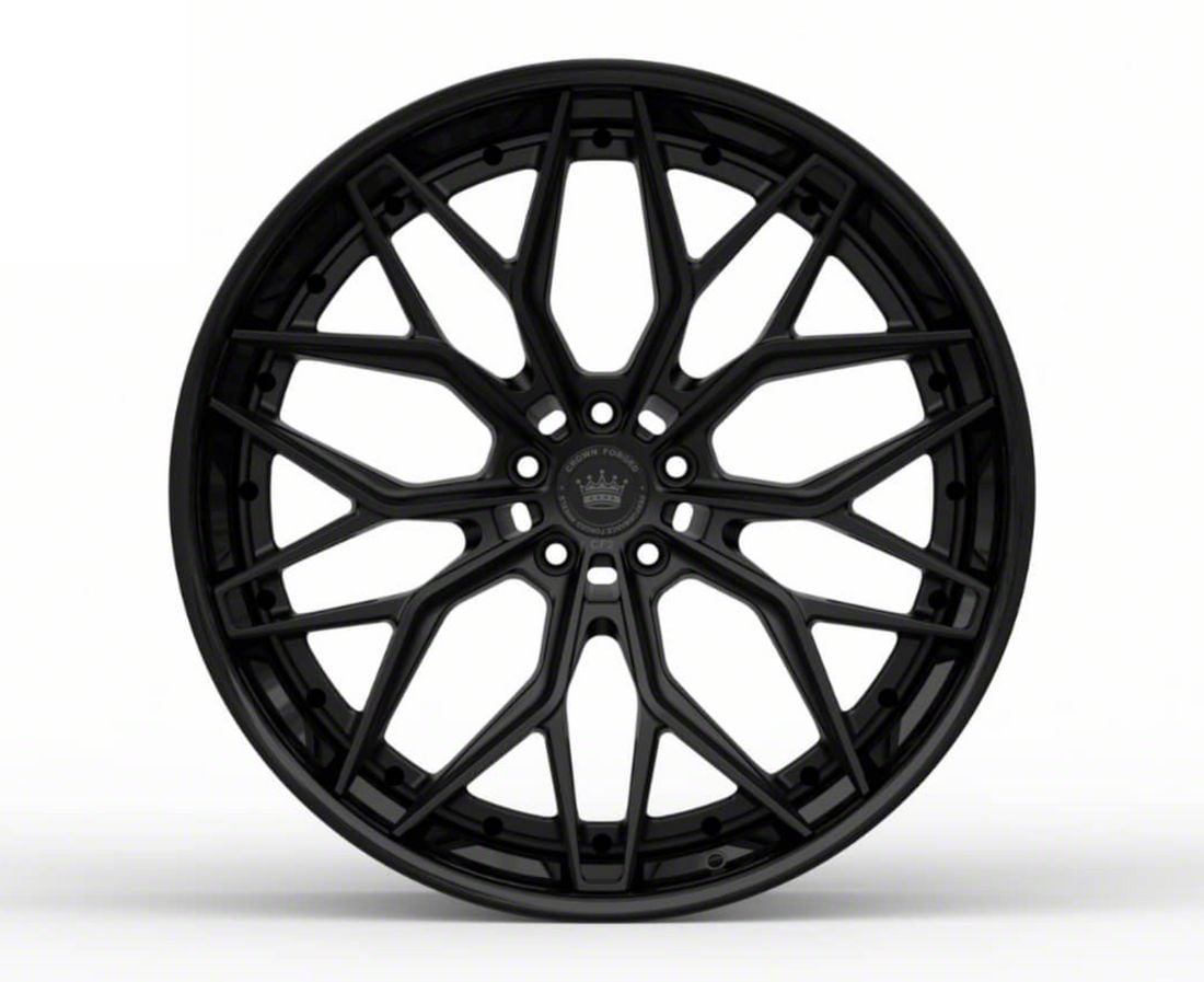 Crown Forged Wheels Corvette CF-2R Satin Black Wheel; 18x11; 57mm ...