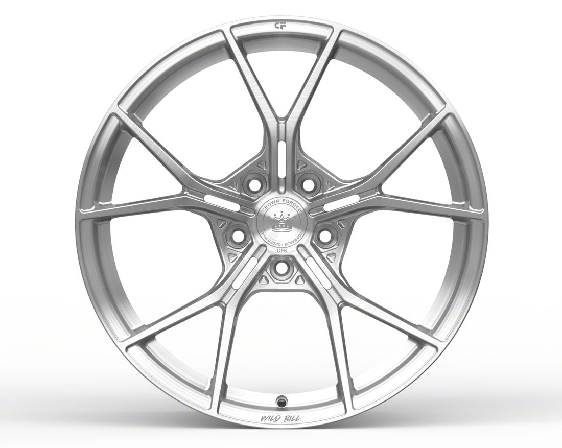 Crown Forged Wheels Mustang CF-6 Machined/Brushed Wheel; 19x10; 40mm ...