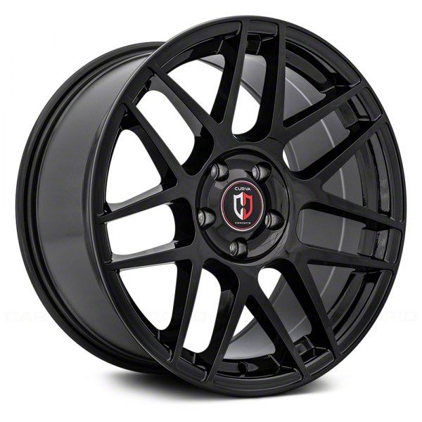 Curva Concepts Mustang C300 Gloss Black Wheel; 19x8.5; 35mm Offset C300 ...