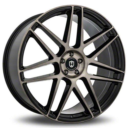 Curva Concepts Camaro C300 Gloss Black Machine Wheel; 20x9.5; 30mm ...