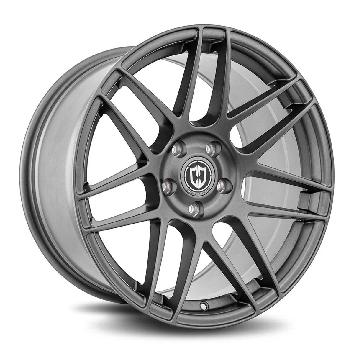 Curva Concepts Mustang CFF300 Gunmetal Wheel; 18x9.5; 35mm Offset ...