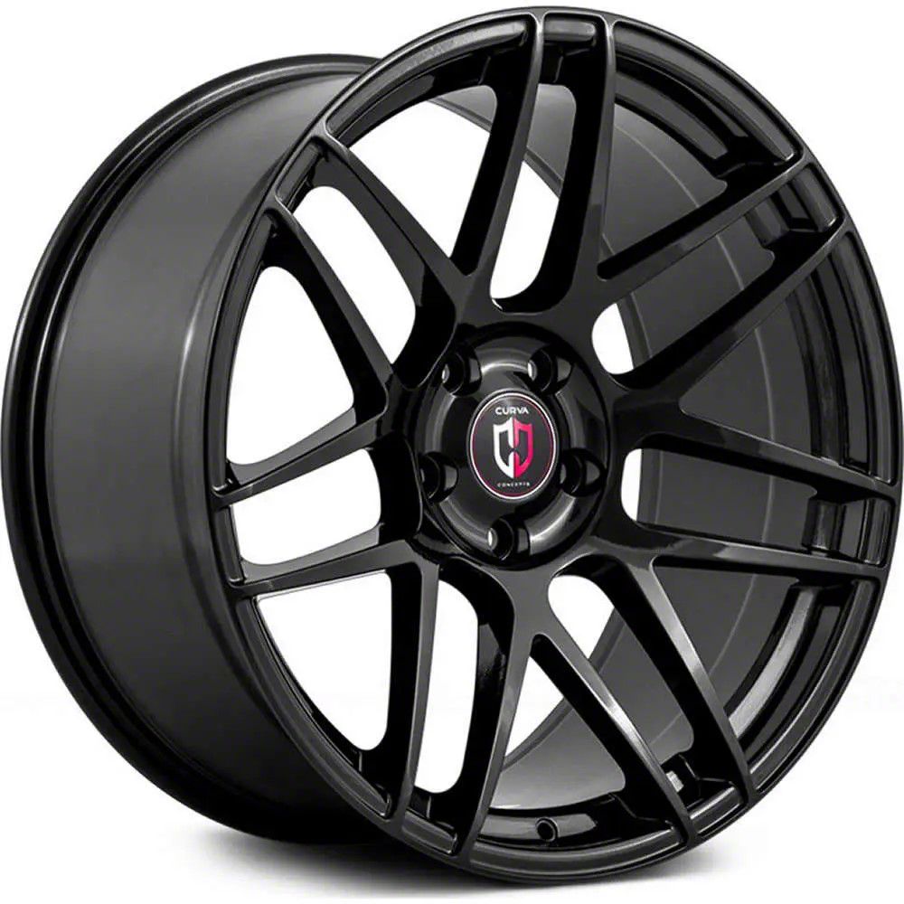 Curva Concepts Camaro C300 Gloss Black Wheel; 20x9.5; 30mm Offset C300 ...