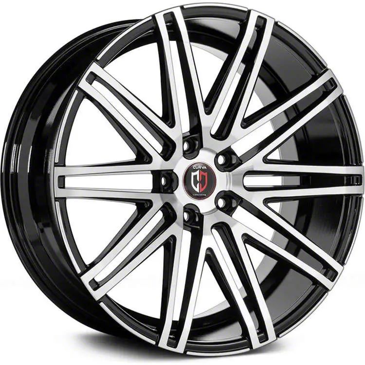 Curva Concepts Challenger C48 Gloss Black Machine Wheel; 22x9; 15mm ...