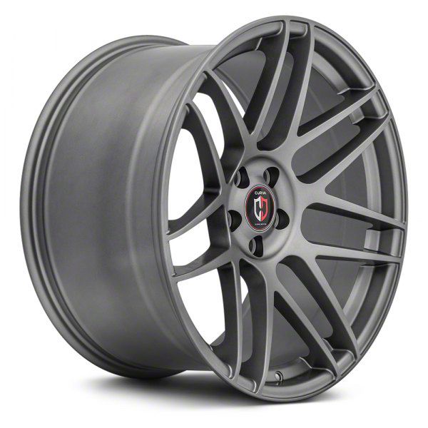 Curva Concepts Mustang C300 Matte Gunmetal Wheel; 19x9; 30mm Offset ...