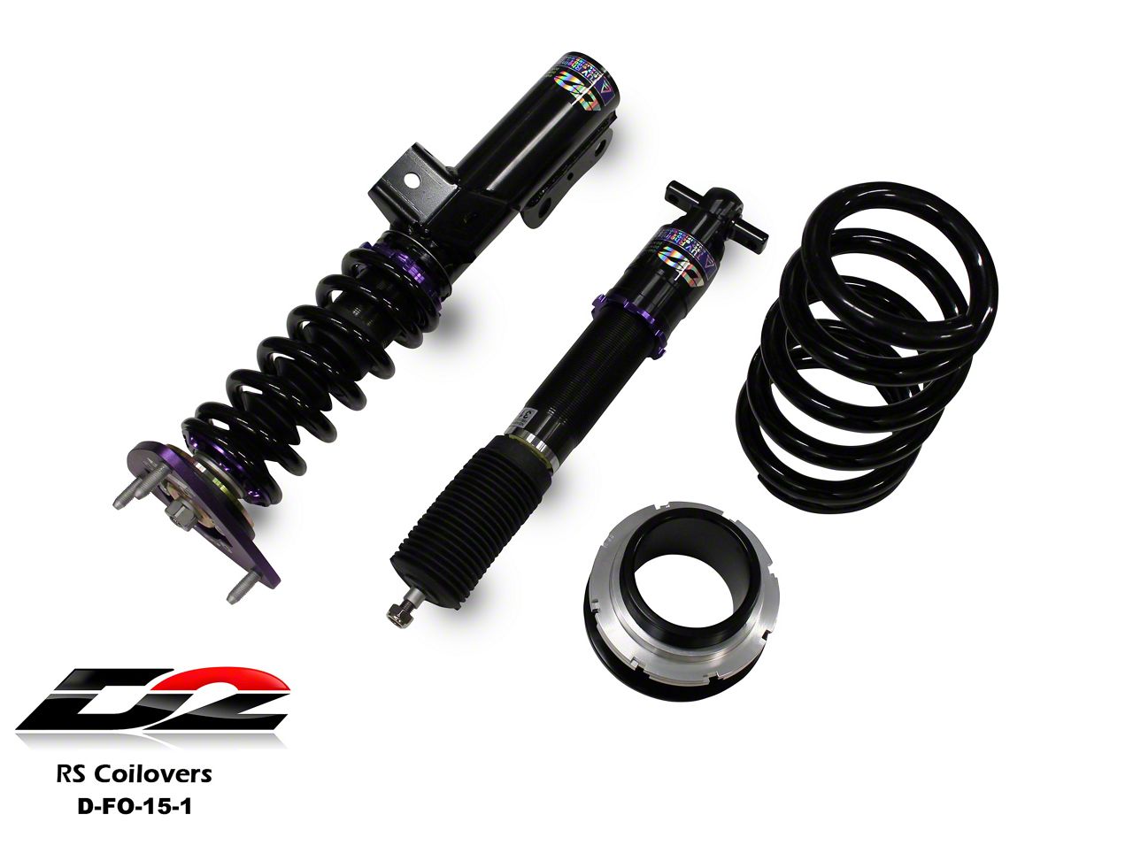 D2 Racing Mustang RS Series Coil-Over Kit D-FO-15-1 (15-26 Mustang w/o ...