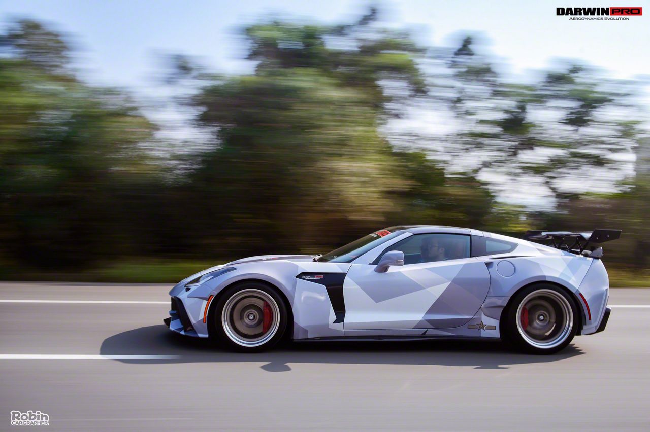 Darwin Pro Aero Corvette BKSS Style Wide Rear Fenders; Unpainted ...