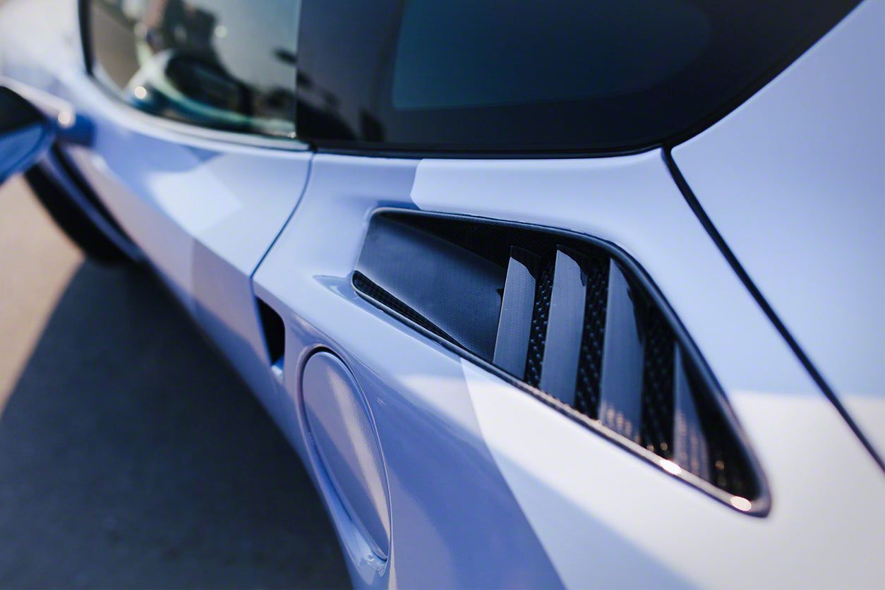 Darwin Pro Aero Corvette Rear Quarter Panel Vents; Carbon Fiber ...