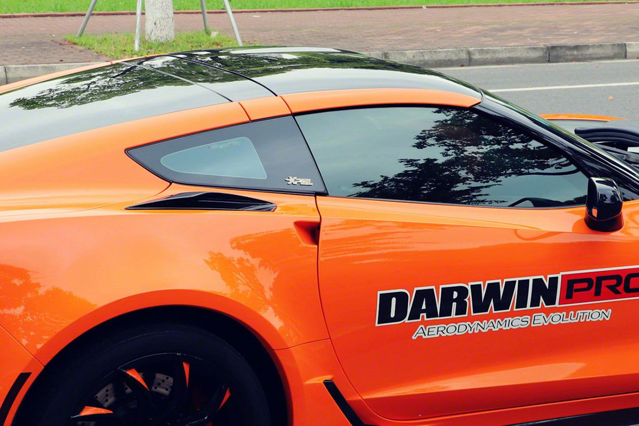 Darwin Pro Aero Corvette Rear Quarter Panel Vents; Carbon Fiber ...