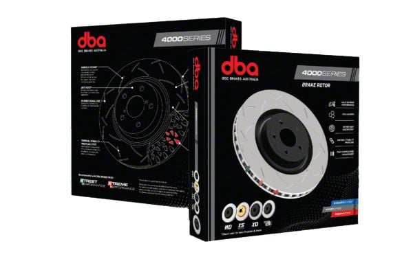DBA Challenger 4000 Series XS Gold Cross Drilled and Slotted Rotor ...
