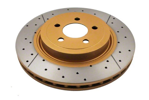 DBA Charger Street Series XGold Cross Drilled and Slotted Rotor; Front ...