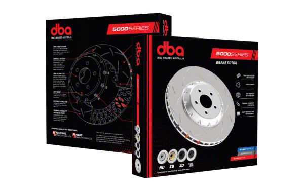 DBA Corvette 5000 Series T3 Slotted Rotor; Front DBA52994GLDS (97-04 ...