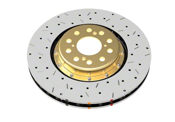 DBA Corvette 5000 Series XS Cross Drilled and Slotted Rotor; Front ...