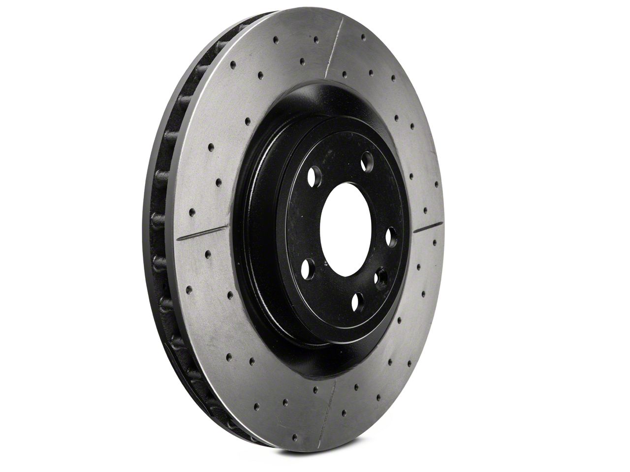 DBA Mustang Street Series XGold Cross Drilled and Slotted Rotors; Front ...