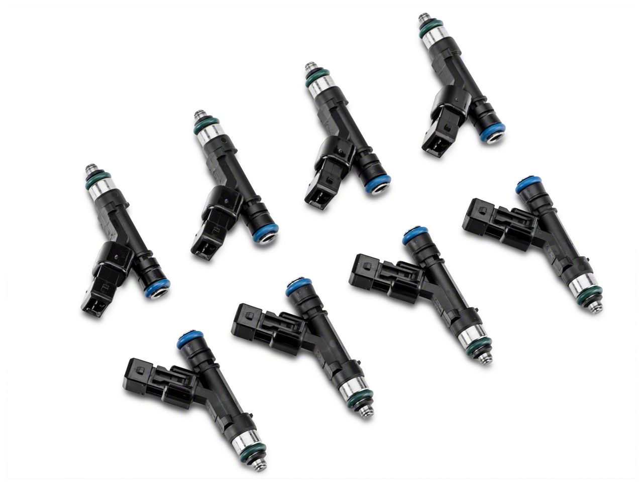 DeatschWerks Mustang EV14 DV2 Fuel Injectors; 42 lb. 18U-01-0042-8 (86 ...