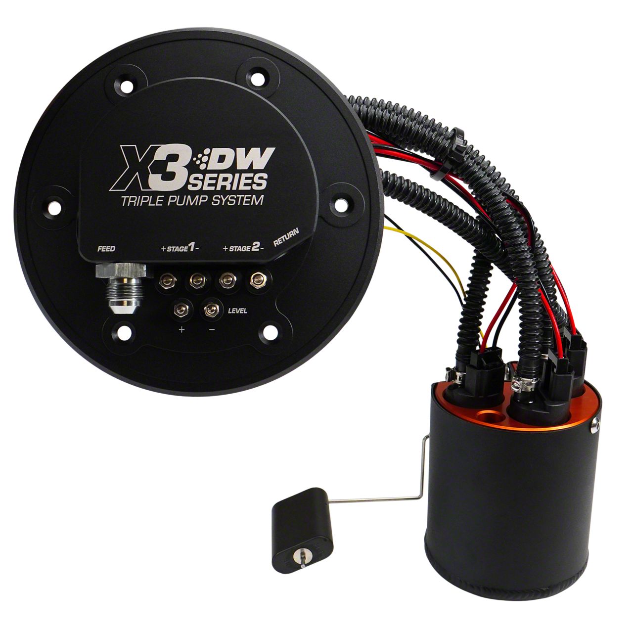 DeatschWerks Mustang X3 Series Fuel Pump Module with Triple DW400s Pump ...