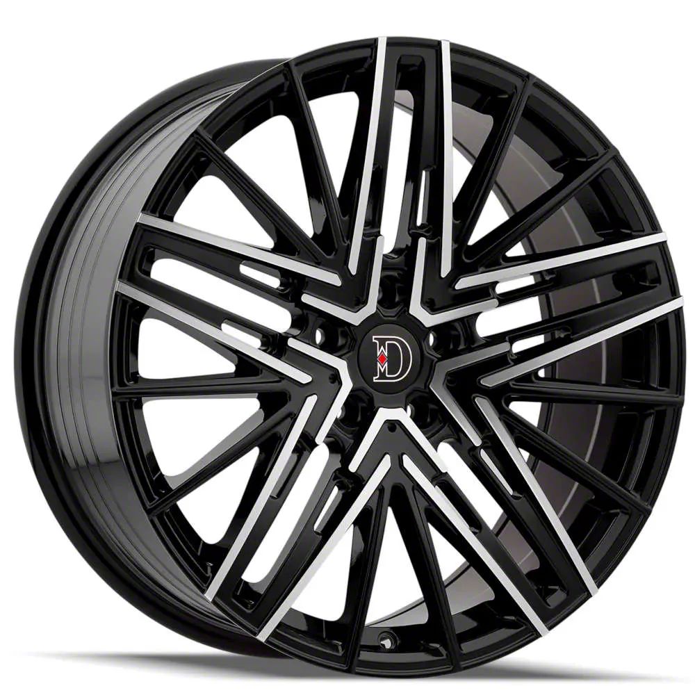 Defy Mustang D04 Gloss Black Machined Wheel; 18x8; 38mm Offset ...