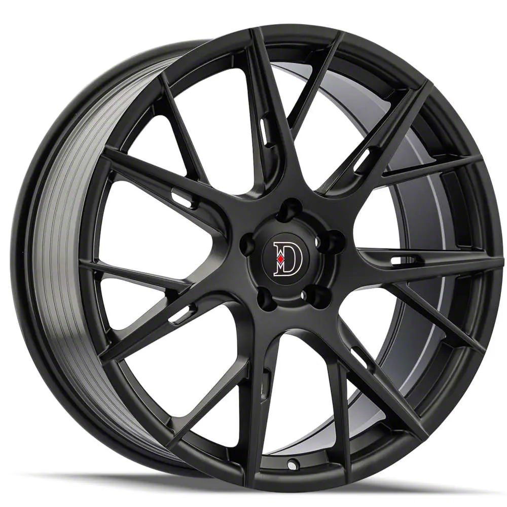Defy Mustang D06 Satin Black Wheel; 20x8.5; 38mm Offset D06285545+38SB (15-23 Mustang GT ...
