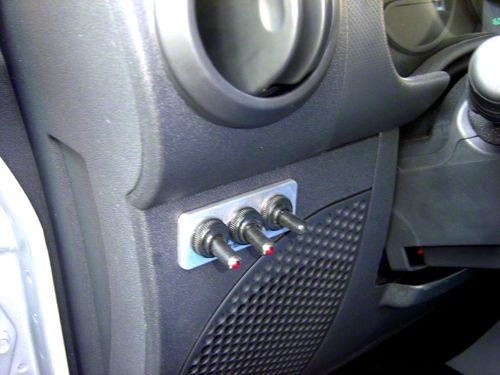 Mustang Switch Plate Aluminum with 3 Switches (Universal; Some ...