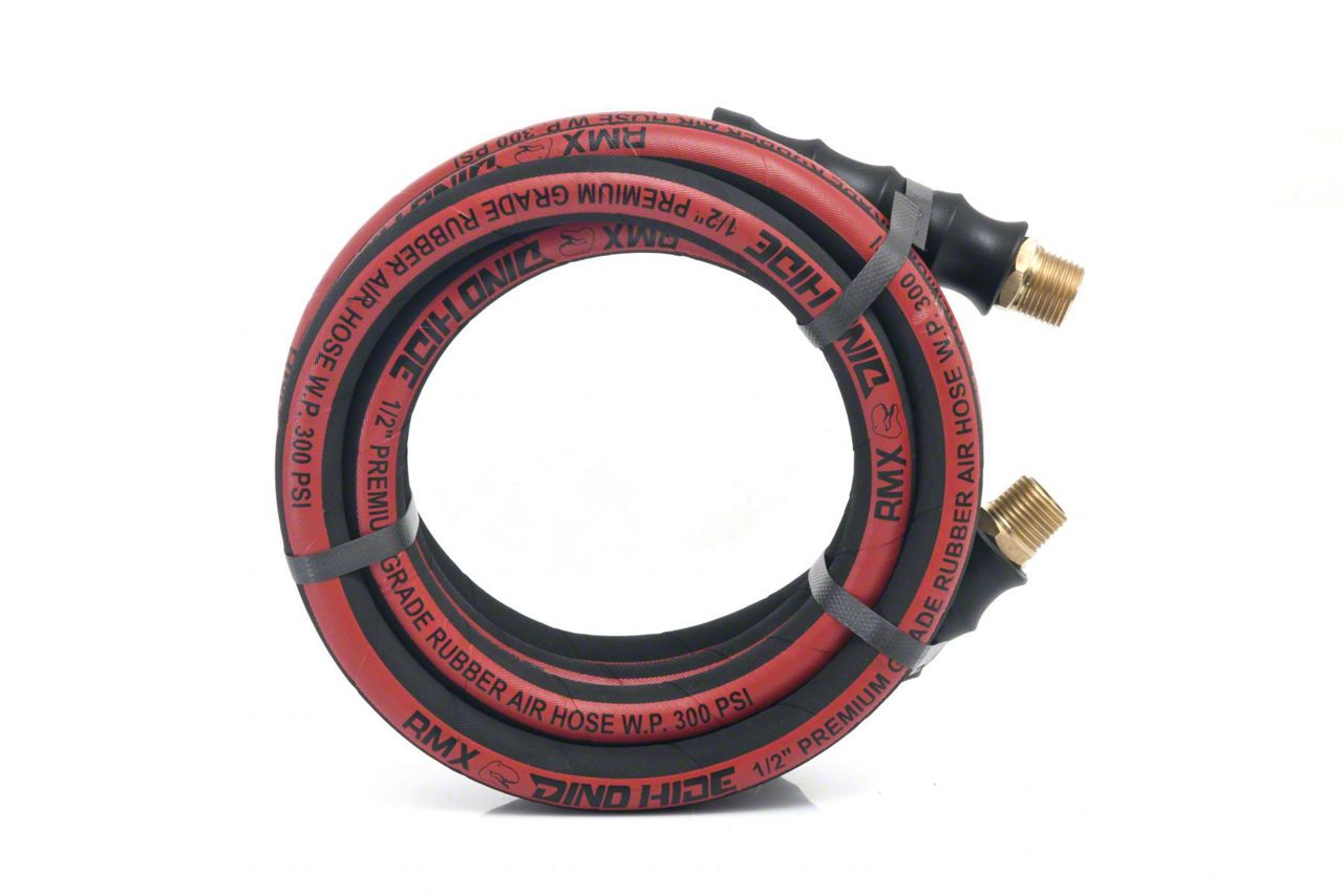 Dino-Hide Universal AM Rubber Air Hose Assembly; 1/2-Inch x 10-Foot ...