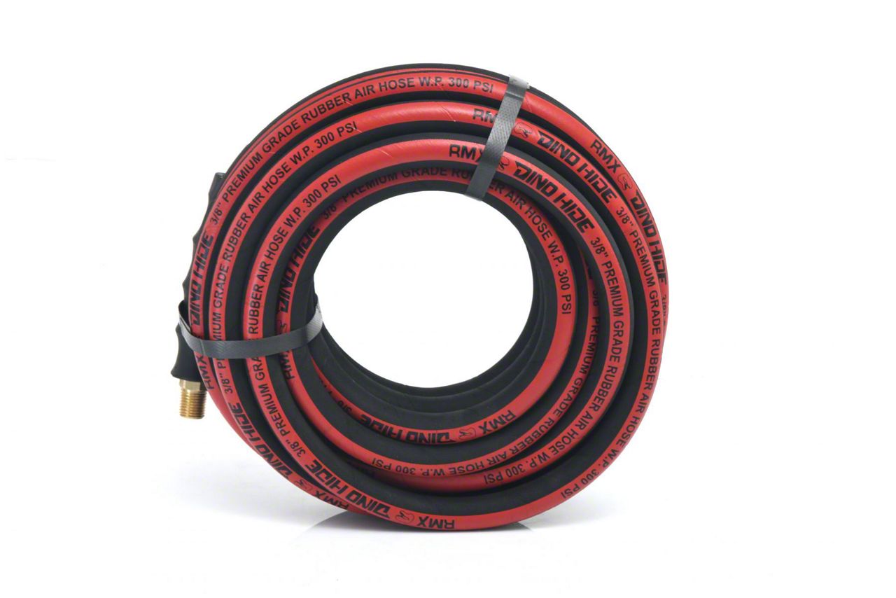 Dino-Hide Universal AM Rubber Air Hose Assembly; 3/8-Inch x 10-Foot ...