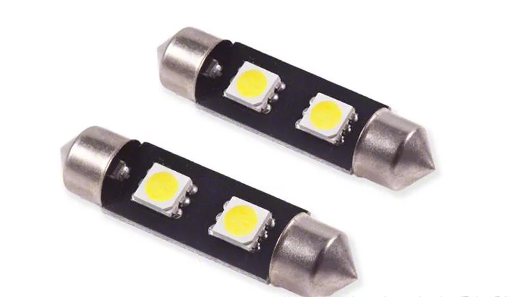 Diode Dynamics Challenger Red LED Map Light Bulbs; 39mm SMF2 DD0091P ...