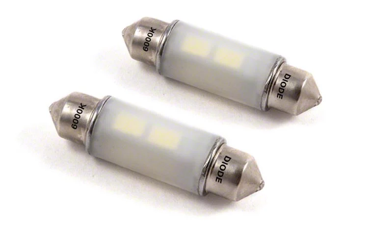 Diode Dynamics Mustang Cool White LED Map Light Bulbs; 39mm HP6 DD0313P ...