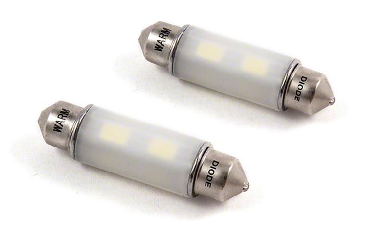 Diode Dynamics Mustang Warm White LED Map Light Bulbs; 41mm HP6 DD0354P ...